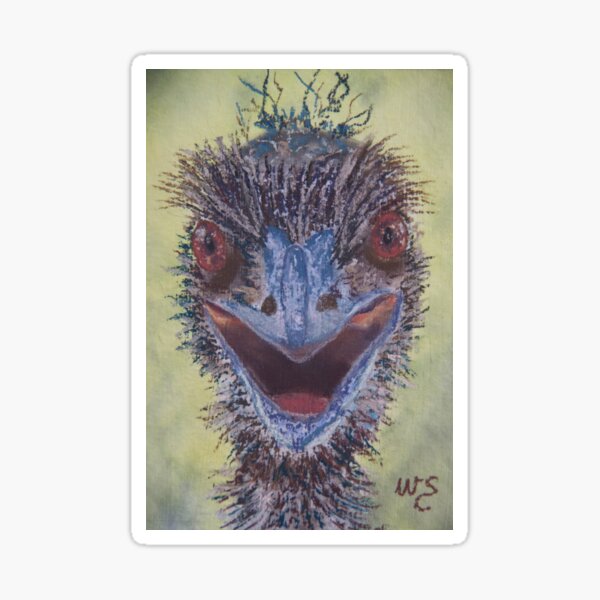 "Old Man Emu" Sticker for Sale by gwmmsinclair | Redbubble
