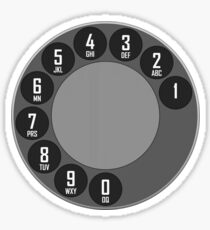 Rotary Dial Stickers | Redbubble