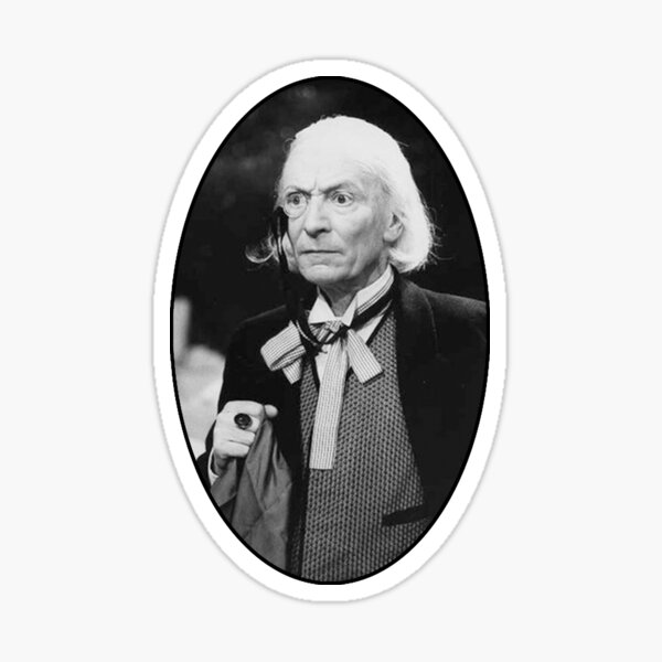 "William Hartnell Shirt (1st Doctor)" Sticker for Sale by Merwok ...