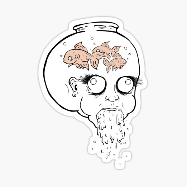 "Amnesic (simple)" Sticker for Sale by QueenOfChaos | Redbubble