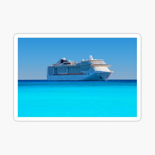 "Luxury cruise ship in the Caribbean" Sticker for Sale by BrunoBeach ...
