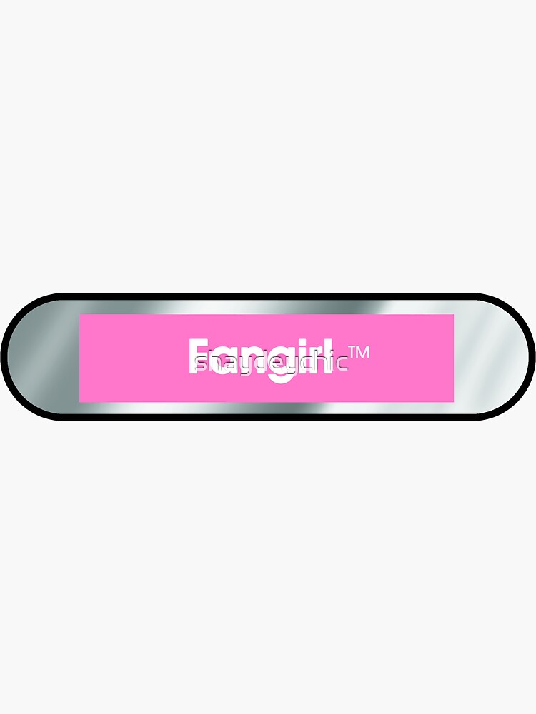 "FANGIRL" Sticker for Sale by shaydeychic | Redbubble