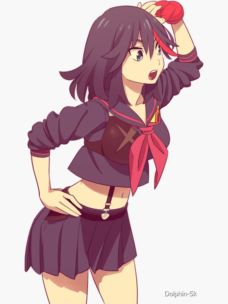 "Ryuko Matoi Cute Design" Sticker for Sale by Dolphin-5k | Redbubble