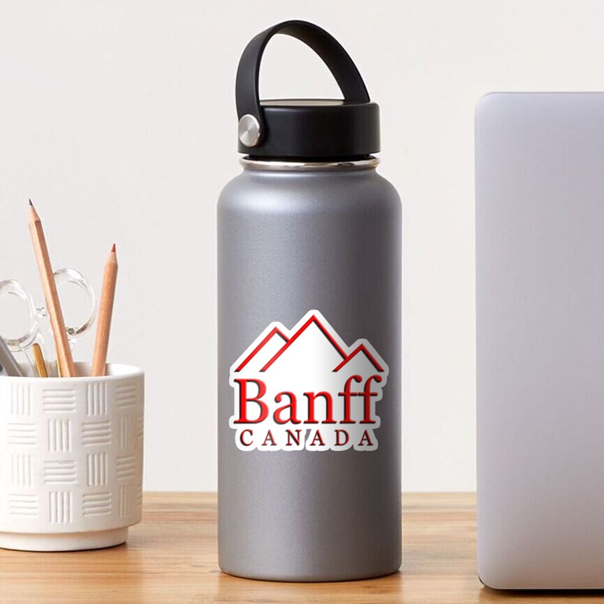 "Banff Alberta Canada Logo" Sticker for Sale by leksele | Redbubble
