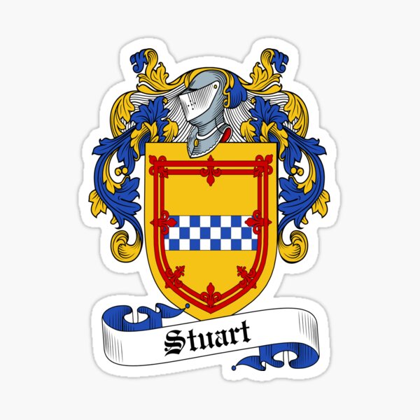 "Stuart " Sticker for Sale by HaroldHeraldry | Redbubble