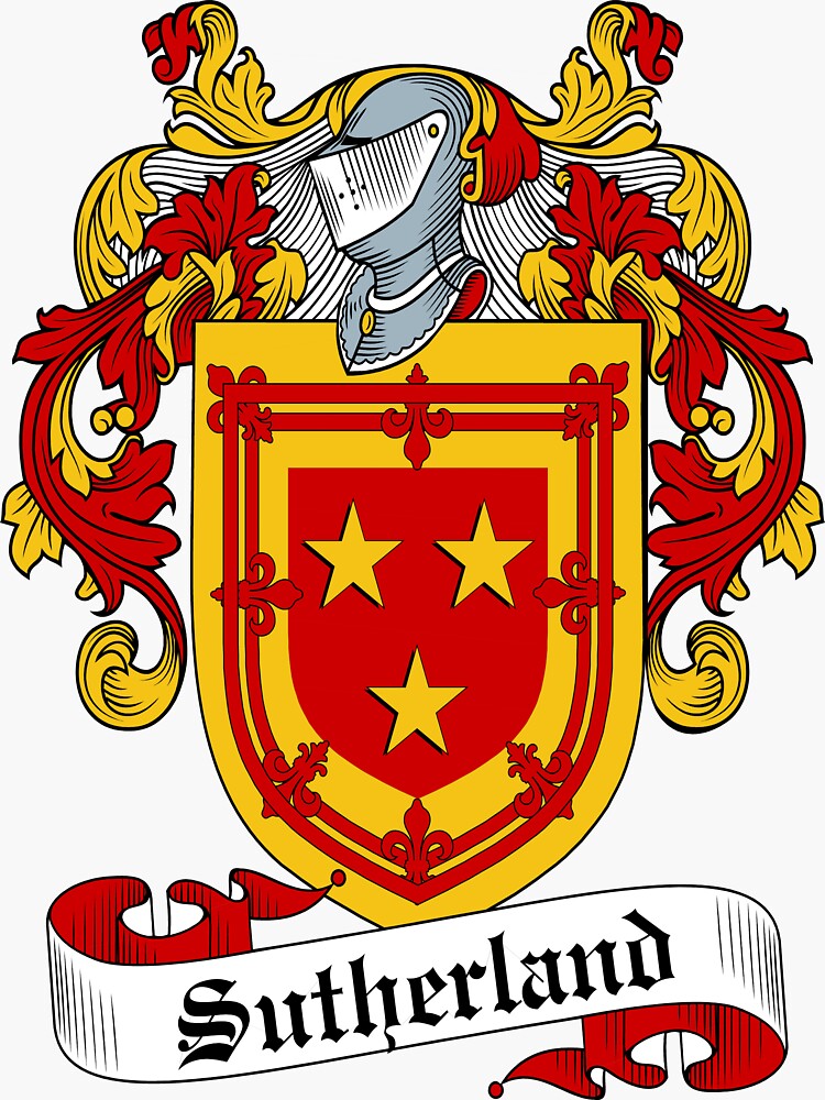 "Sutherland " Sticker by HaroldHeraldry | Redbubble