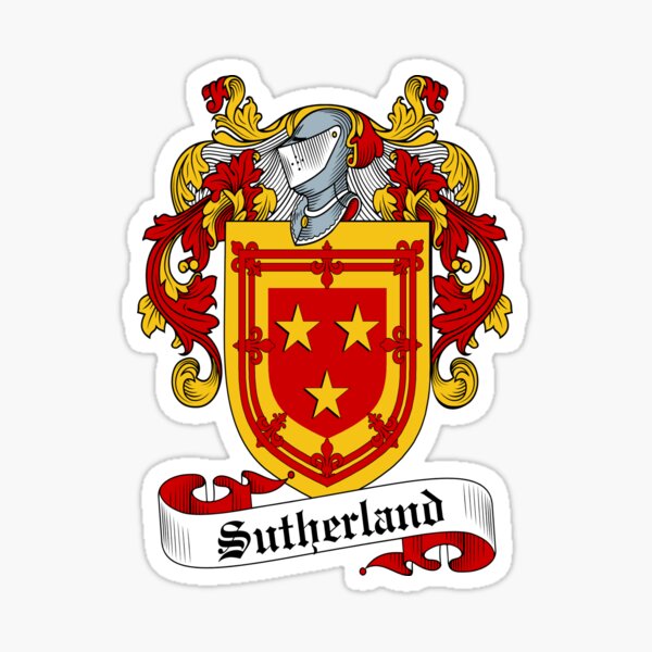 "Sutherland " Sticker by HaroldHeraldry | Redbubble