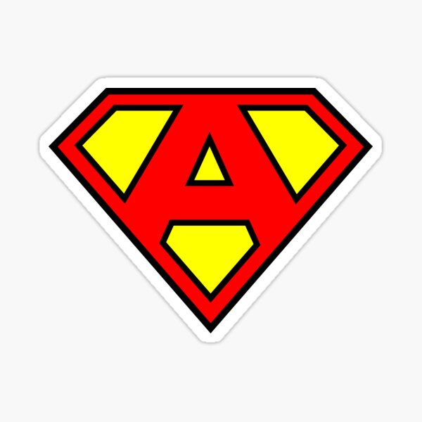 "Super A" Sticker by jimiyo | Redbubble