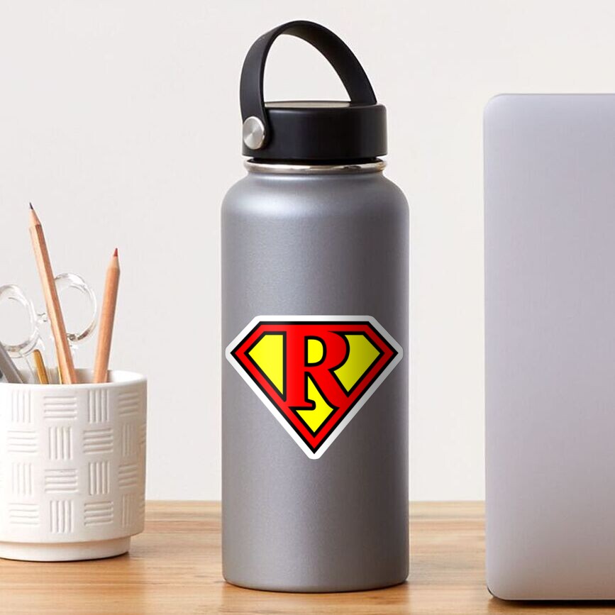 "Super R" Sticker by jimiyo | Redbubble