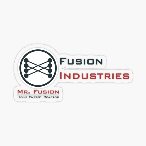 "Mr. Fusion / Fusion Industries" Sticker by EltMcM | Redbubble