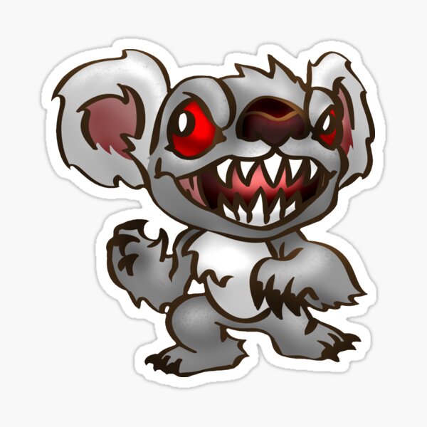 "Drop Bear (koala)" Sticker for Sale by GildedPixel | Redbubble