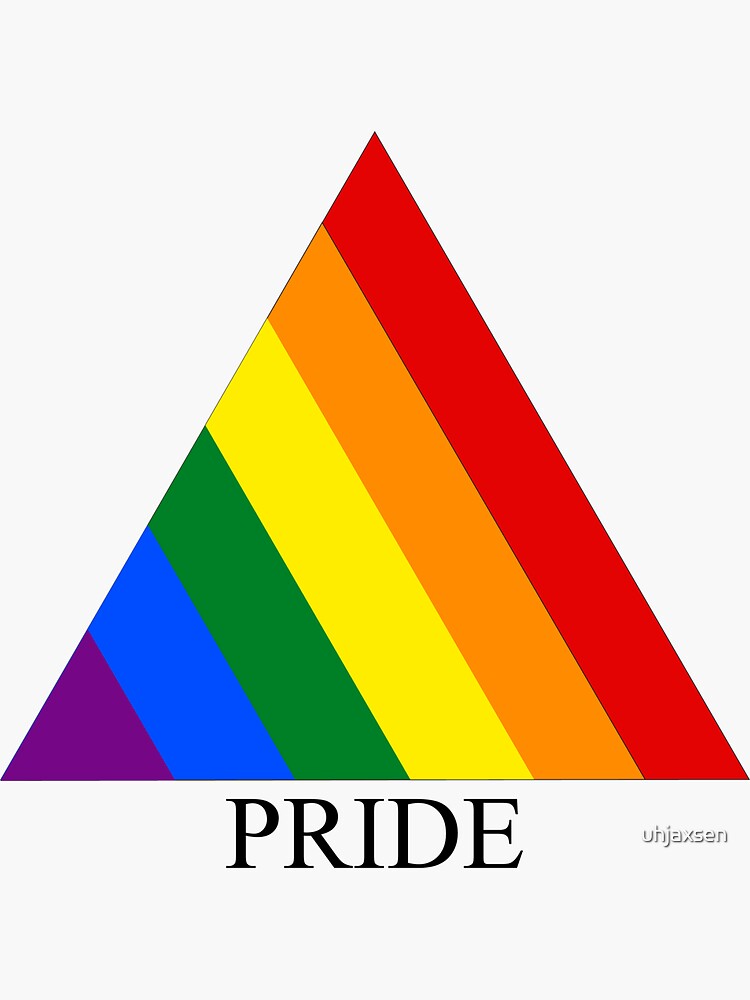 "pride triangle" Sticker for Sale by uhjaxsen | Redbubble