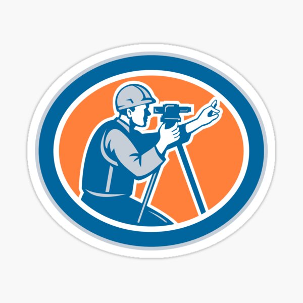 "Surveyor Geodetic Engineer Total Station" Sticker for Sale by ...