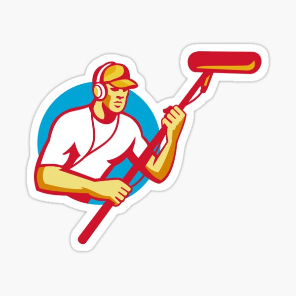 "soundman sound man with microphone retro" Sticker for Sale by ...