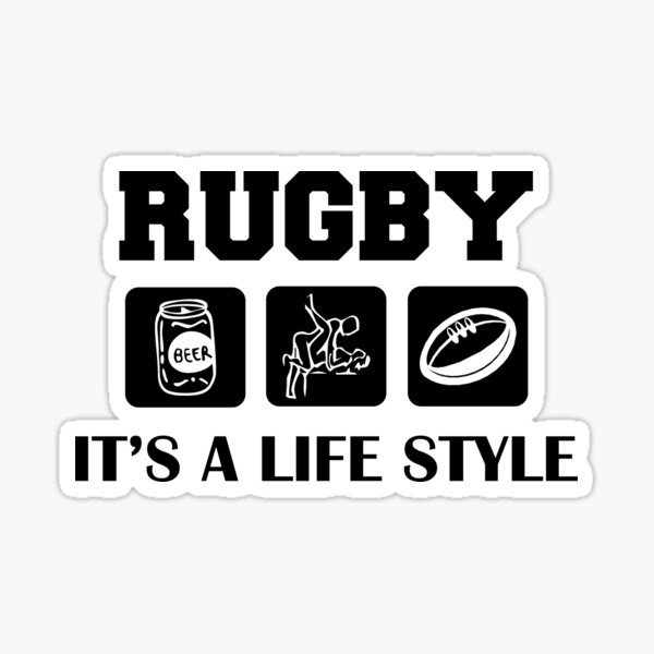 "Naughty Rugby" Sticker for Sale by SportsT-Shirts | Redbubble