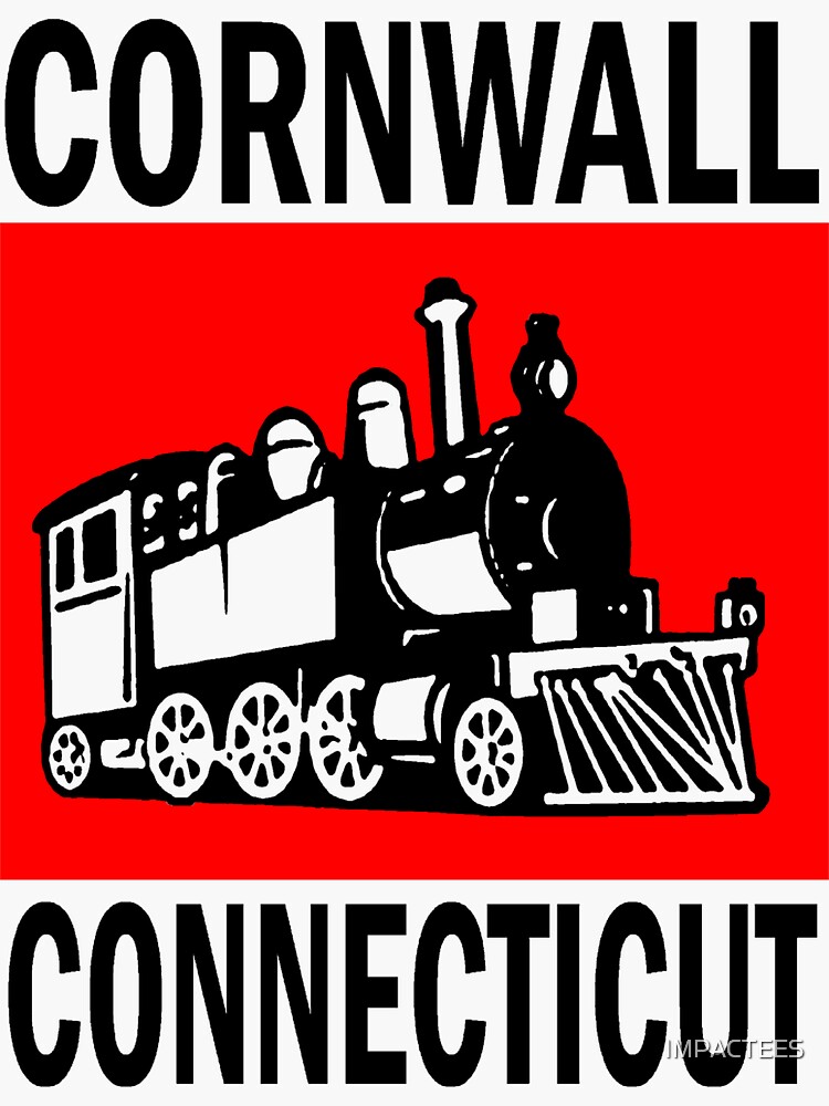 "Cornwall, Connecticut" Sticker for Sale by IMPACTEES | Redbubble