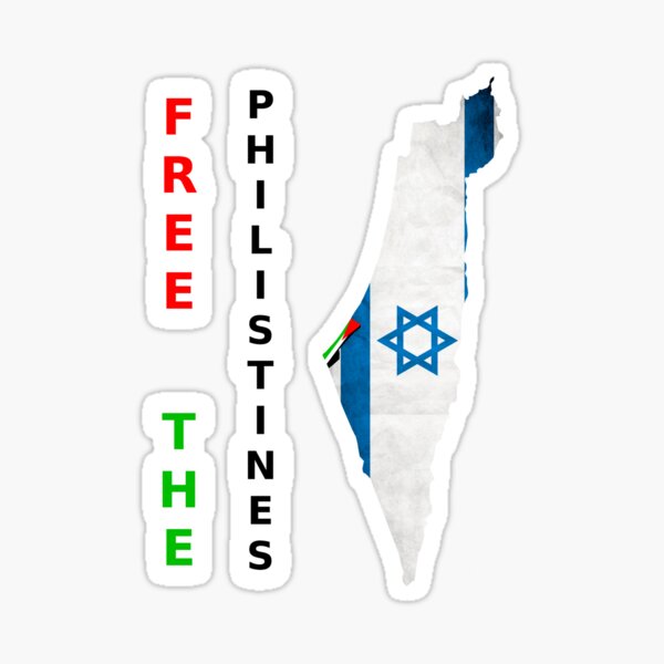 "Free the Philistines!" Sticker for Sale by thecriticalg | Redbubble
