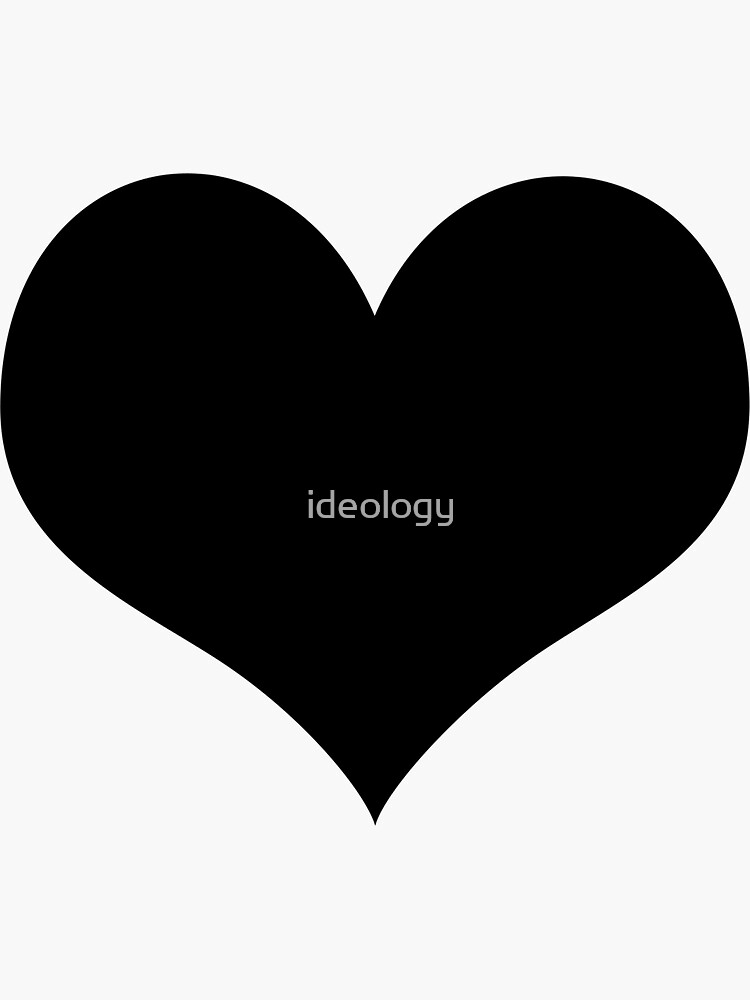 "Love Heart Ideology" Sticker for Sale by ideology | Redbubble