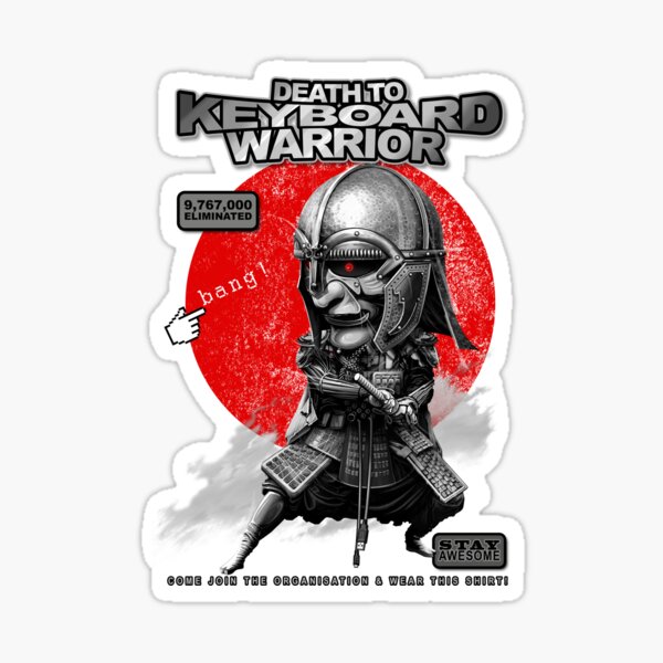 Keyboard Warrior Stickers | Redbubble