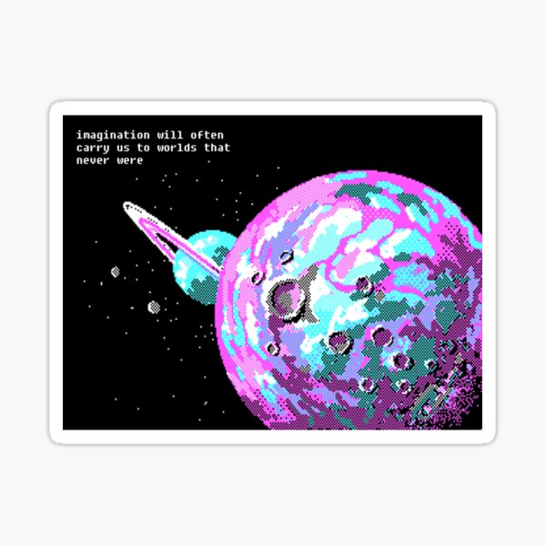 "Imagination" Sticker for Sale by abigailahn | Redbubble