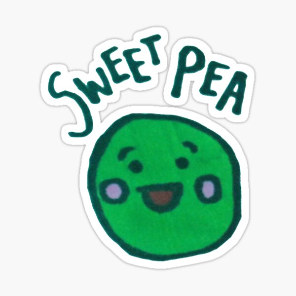 "Sweet Pea" Sticker by Llyrcial | Redbubble
