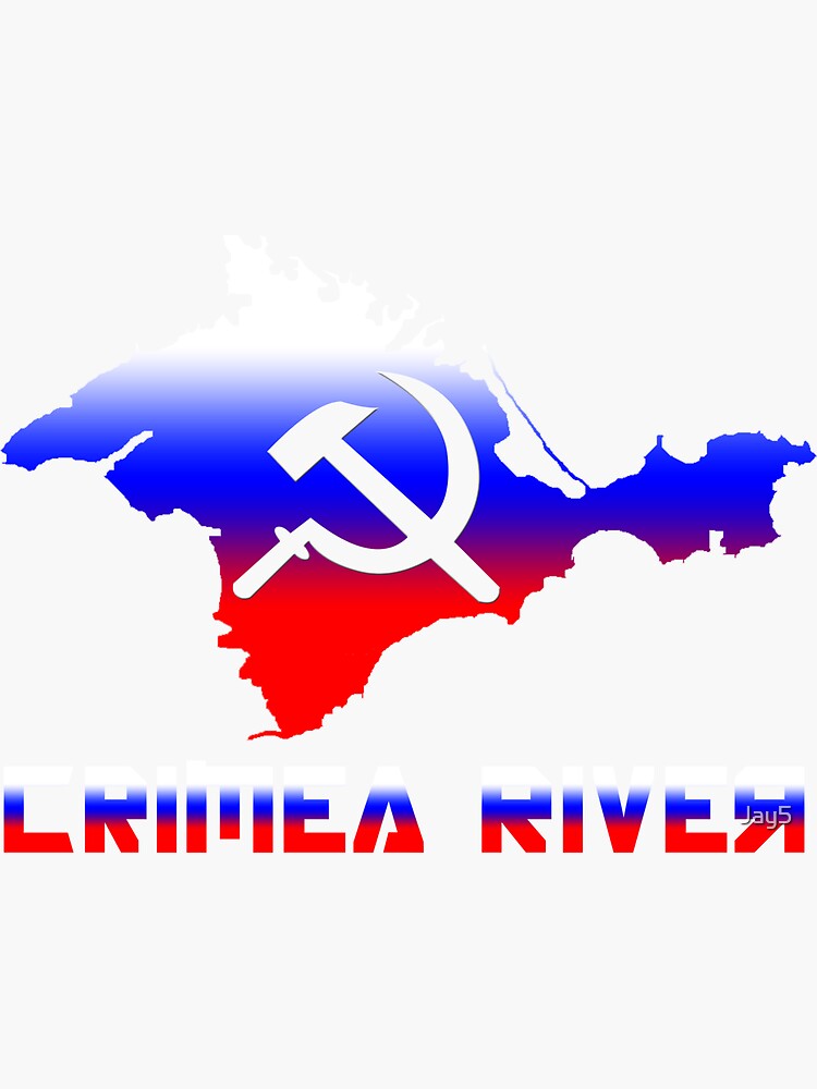 "Crimea River Russian Flag" Sticker for Sale by Jay5 | Redbubble