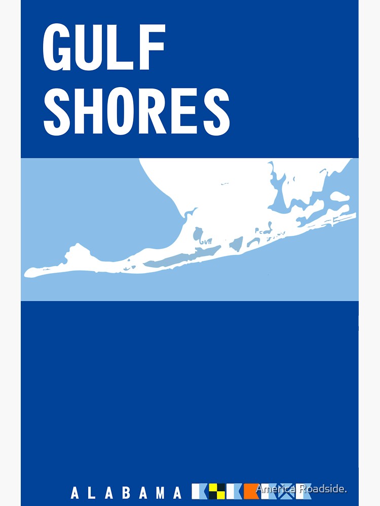 "Gulf Shores - Alabama." Sticker by ishore1 | Redbubble