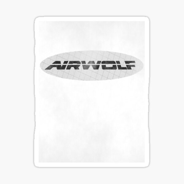 "Airwolf Retro II" Sticker by CJSDesign | Redbubble