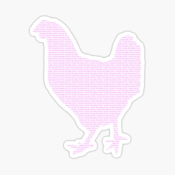 "-STATIC-NOISE-REVERB- CHICKEN" Sticker for Sale by MetroidRhyme ...