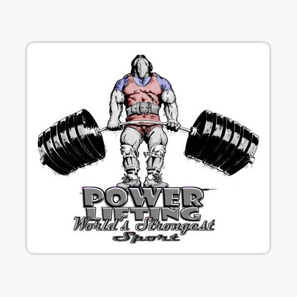 "POWERLIFTING WORLD'S STRONGEST SPORT" Sticker for Sale by ...