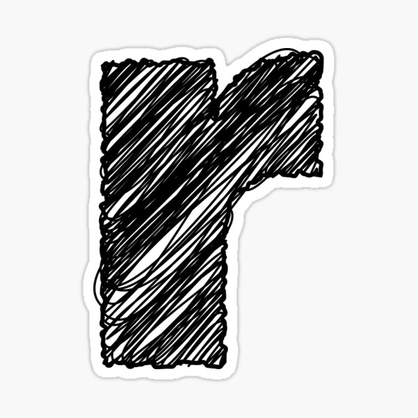"Sketchy Letter Series - Letter R (lowercase)" Sticker for Sale by ...