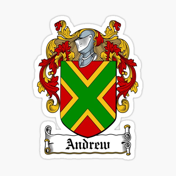 "Andrew " Sticker by HaroldHeraldry | Redbubble