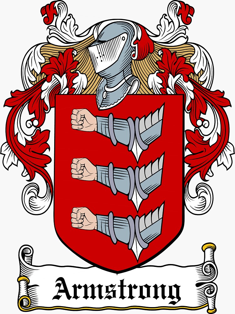 "Armstrong " Sticker for Sale by HaroldHeraldry | Redbubble