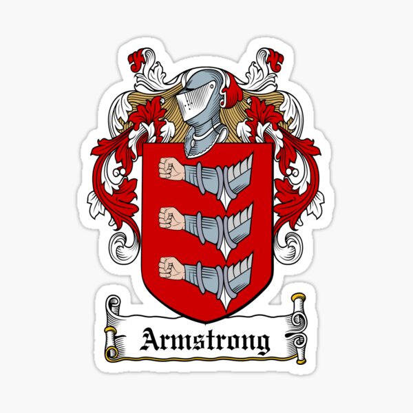 "Armstrong " Sticker for Sale by HaroldHeraldry | Redbubble
