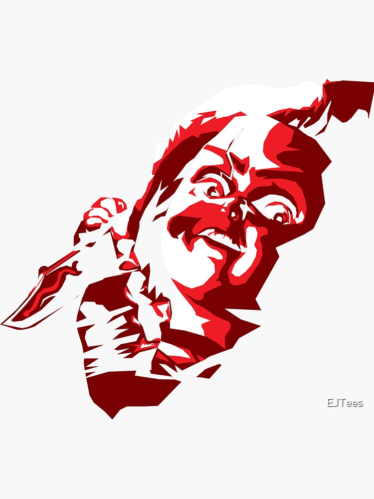 "Chucky - Vector" Sticker by EJTees | Redbubble