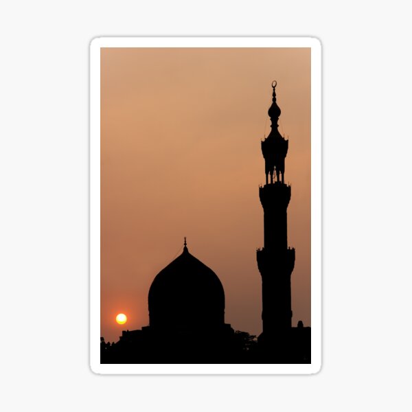 "Mosque in the city of Cairo" Sticker by PhotoBilbo | Redbubble