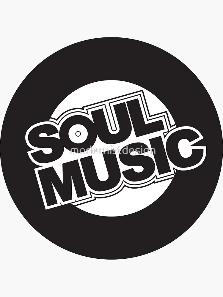 "Soul Music 2" Sticker by modernistdesign | Redbubble