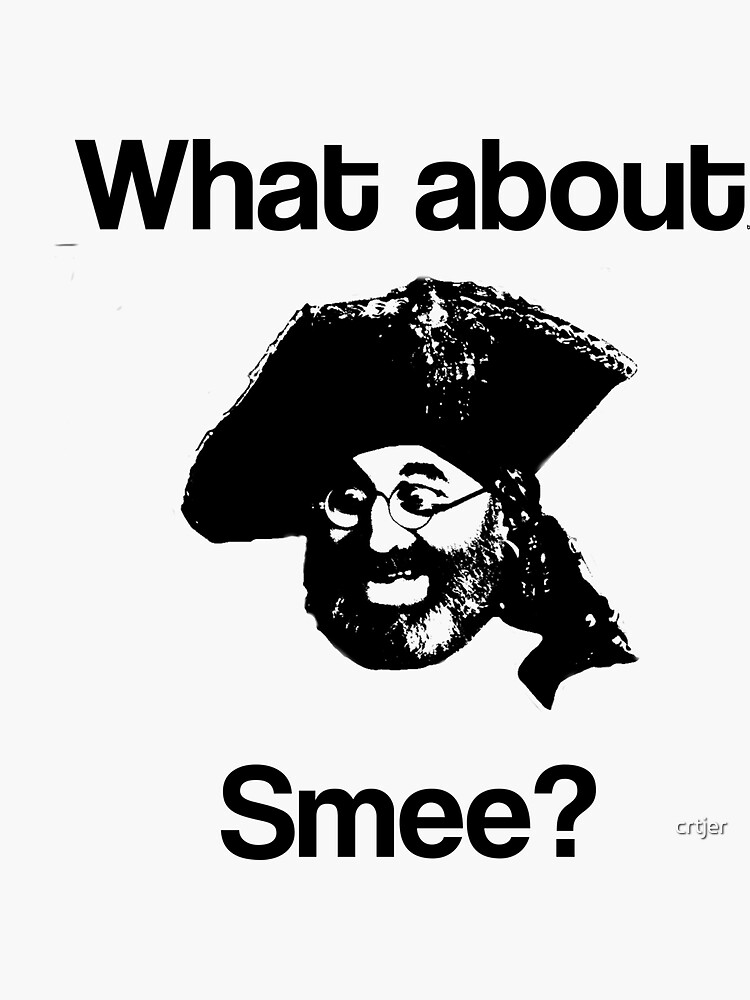 "What about Smee?!" Sticker for Sale by crtjer | Redbubble