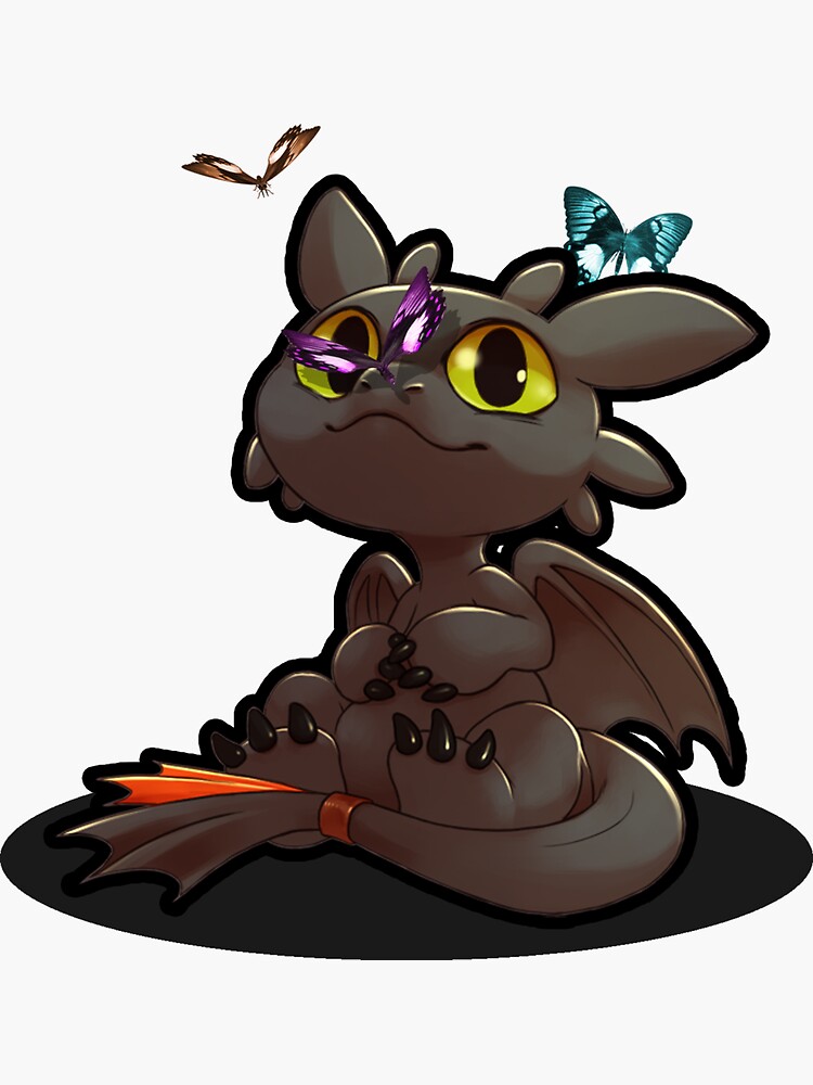 "Chibi toothless !" Sticker for Sale by iZeNx | Redbubble