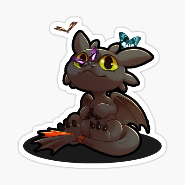 "Chibi toothless !" Sticker for Sale by iZeNx | Redbubble