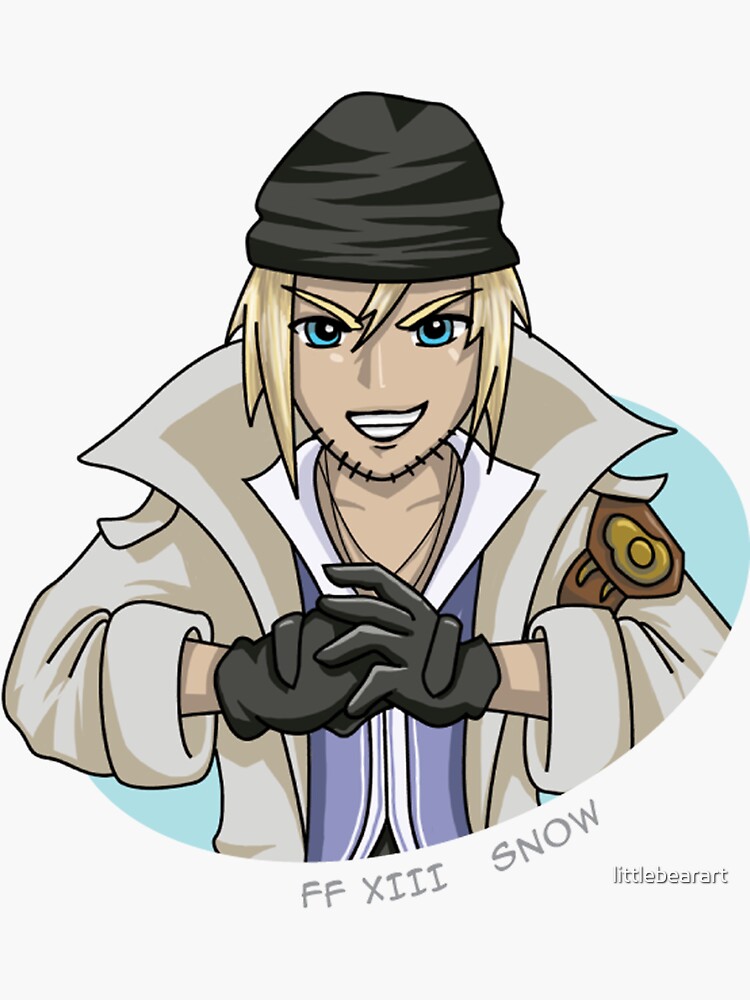 "Final Fantasy XIII - Snow sticker" Sticker for Sale by littlebearart ...