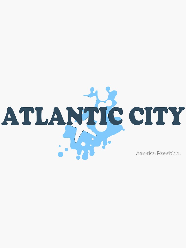 "Atlantic City." Sticker for Sale by ishore1 | Redbubble