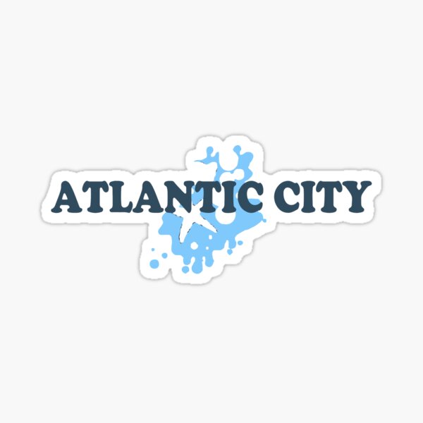 "Atlantic City." Sticker for Sale by ishore1 | Redbubble