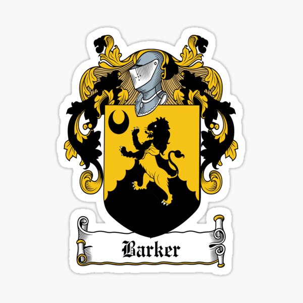 "Barker " Sticker for Sale by HaroldHeraldry | Redbubble