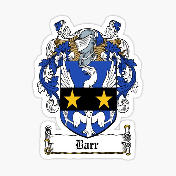 "Barr" Sticker by HaroldHeraldry | Redbubble