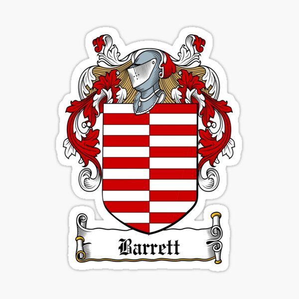 "Barrett " Sticker for Sale by HaroldHeraldry | Redbubble