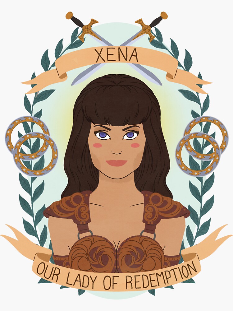 "Xena" Sticker by heymonster | Redbubble