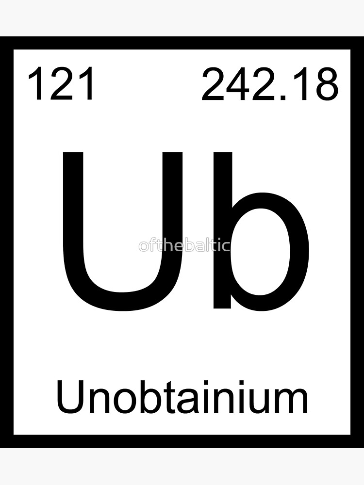 "Unobtanium" Sticker for Sale by ofthebaltic | Redbubble