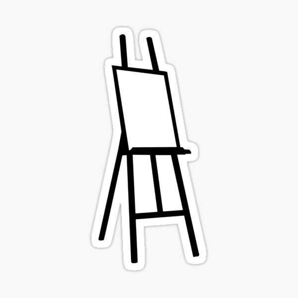 Easel Stickers | Redbubble