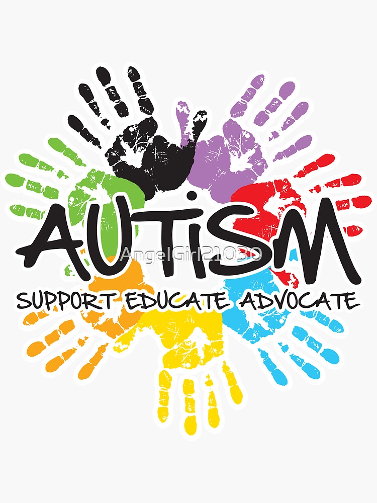 "Autism Handprint" Sticker for Sale by AngelGirl21030 | Redbubble